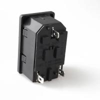 China LZ-14-F16 IEC320 Ac Power Socket With Fuse Holder And Rocker Switch Inlet for sale