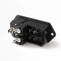 China AC Power Connector Inlet Socket LZ-14-F14 C14 10A 250V 3 Pin Plug Toggle Switch Wiring SDK for sale