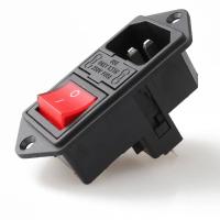 China C13 C14 Ac Male Socket Panel Mount 110v Ac Power Connector LZ-14-F14 10A 250V Plug 3 Pin for sale