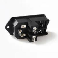 China LZ-14-F14 C14  3 Pin AC Power Socket 10A 250V With Fuse Holder for sale