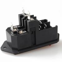 China LZ-14-F14 C14  3 Pin AC Power Socket 10A 250V With Fuse Holder for sale