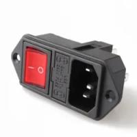 China LZ-14-F14 C14 Electrical Switch Socket 3 Pin Toggle Switch Wiring Fuse Connector Plug for sale