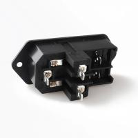 China LZ-14-F14 C14 Electrical Switch Socket 3 Pin Toggle Switch Wiring Fuse Connector Plug for sale
