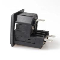 China LZ-14-F8 250V Fuse Switch Power Socket With 3 Pin,Switch Fused IEC C14 Inlet for sale