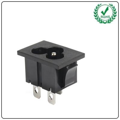 China LANZMFG IEC60320 C6 Electric Kettle Socket 3p Mickey Mouse Socket for sale