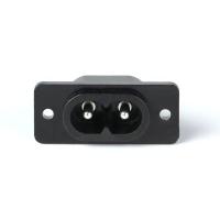 China LZ-8-7S1 New 2.5A 250V IEC 60320 C8 2 Pin AC Power Socket Switched Socket for sale