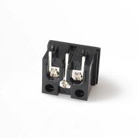 China LZ-6-1WP4P3 Screw Mount Inlet Plug Socket AC Mickey Black 3 Pin IEC320 Connector for sale