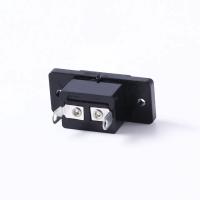 China LZ-8-24 2P Power Outlet Socket IEC 320 C8 Screw Mount Inlet Plug Socket Power Connector for sale