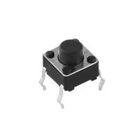 China 4.5*4.5mm Subminiature PCB Insert Hole Terminals Tact Switch Silver Plated Contacts for sale