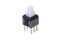 China Self Locking 8mm Momentary Push Button Switch Single And Double Row SGS Approved for sale