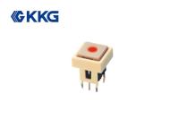China Force Button Down 12v Illuminated Tact Switch Flat Shaped For Digital Products for sale