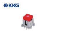China 8.3x8.6mm Smd Red Illuminated Rocker Light Switch 100,000 Cycles SGS Approved for sale