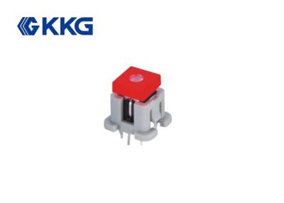 China 8.3x8.6mm Smd Red Illuminated Rocker Light Switch 100,000 Cycles SGS Approved for sale