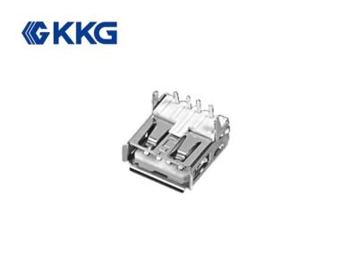 China 4 Pin USB Female Socket 90 Degree Right Angle 1.5A contact terminal for sale