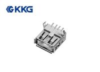 China 4 Pin Usb Type A Connector Right Angle Without Cover High frequency for sale
