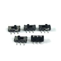 China Slide Switch,2T2D SMD bent 6 pin Sliding Switch,Vertical Side Push Tact Switch,Interruptor On-Off microToggle Switch for sale