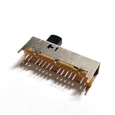 China Slide Switch,DPDD 2P2T  30pins DIP Sliding Switch,Vertical Side Push Tact Switch,Interruptor On-Off Toggle Switch for sale
