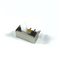 China DC12V 50mA 1P2T 2 Position 3 Pin Horizontal Push Button Tact Switch for sale