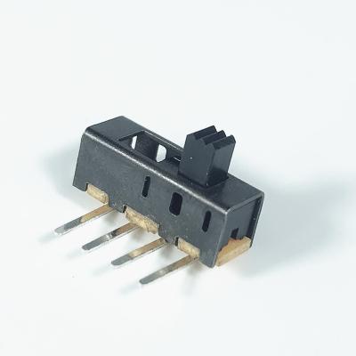 China 4 Pin Right Angle Interruptor On Off Toggle Switch DC50V 0.5A Without Solder Tabs for sale