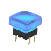 China 15x15 LED Push Button Switch 30mA 30VDC With Sculptured Cap for sale