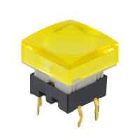 China 15x15 LED Push Button Switch 30mA 30VDC With Sculptured Cap for sale