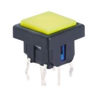 China Illumination Tactile Switch,Square Cover Silicone Cap Led Push Button Tact Switch ,Lamp Switch,Illumination Tact Switch for sale