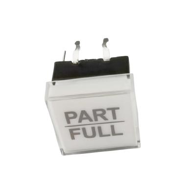 China SPST Normally Open 12mm Square Illuminated Tact Switch for sale