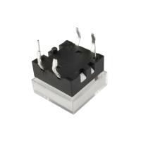 China SPST Normally Open 12mm Square Illuminated Tact Switch for sale