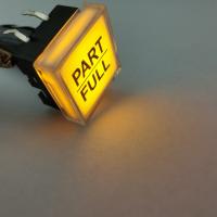 China SPST Normally Open 12mm Square Illuminated Tact Switch for sale