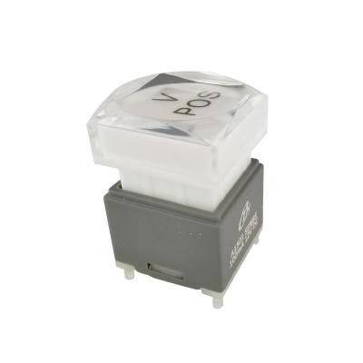 China 15x15 NKK RGB Illuminated Push Button Switch For Broadcast Consol for sale