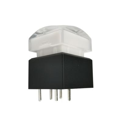 China Square Push Button RGB Illuminated LED Switch 15x15 for sale