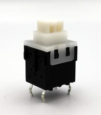 China RoHS Push Button On Off SPST DIP Self Locking Unlocked Switch for sale