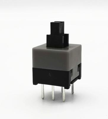 China 6P DIP 8.5x8.5 Lock And Non Lock Push Button Micro Key Switch for sale