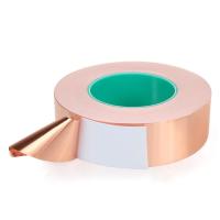 China Adhesive Insulated Stained Glass Cicada Pure Copper Foil Tape 100vdc for sale