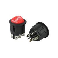 China Round 12V On Off Red LED Rocker Switch For Car / Boat for sale