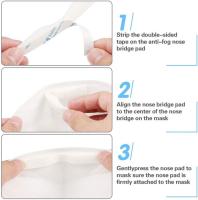 China 3D Slow Rebound Anti Fog PU Foam Nose Bridge Strip For Face Mask for sale