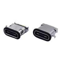 China Mid Mount Hybrid 24 Pin Type C Receptacle Socket IP67 Waterproof for sale