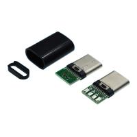 China LCP UL94 V-0 USB3.1 Type C Male Connector Solder DIY Kit for sale
