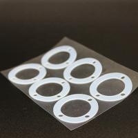 China White Round Rubber Transparent Self Adhesive Silicone Gasket for sale