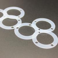 China White Round Rubber Transparent Self Adhesive Silicone Gasket for sale