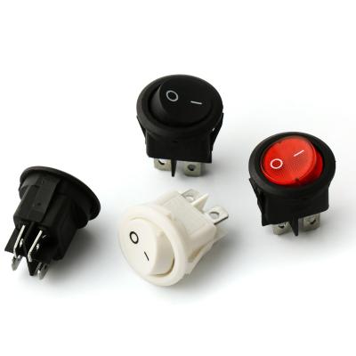 China KCD1-224 Red SPDT Kcd1 Oval Boat Rocker Switch T85 16A 250V 4PIN 2POSITION for sale
