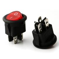 China KCD1-224 Red SPDT Kcd1 Oval Boat Rocker Switch T85 16A 250V 4PIN 2POSITION for sale