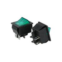 China Small Boat Rocker Switch Dpst On Off Snap In 16a 250v/20a 125v 4 Pin Ac Switch Red for sale