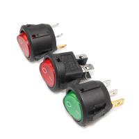 China 2 / 3pins Round Rocker Boat Switch For Ship Usage 6A 250V AC for sale