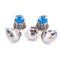 China Screw Reset 16mm 19mm Metal Push Button Switch For Kitchen Hood for sale
