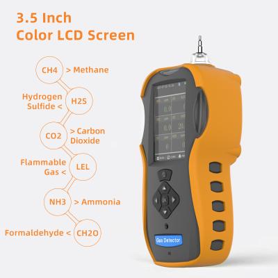 China Portable Benzene Detector 0-200ppm Pump Suction VOC Gas Analyzer Infrared Sensor for sale