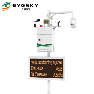 China Wireless Environmental Monitoring System PM2.5 PM10 0-10mg/m3 with IP Camera for sale