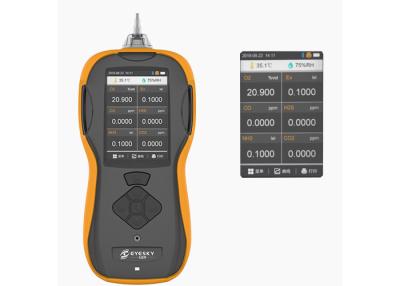 China 6 In 1 Wireless Portable Multi Gas Detector Combustible Gas Analyzer for sale