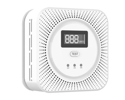 China Standalone Battery Operated 85dB CO Smoke Detector Voice Alarm with Electrochemical Sensor for sale