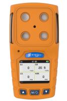 China Handheld 4 in 1 Combustible Toxic Gas Detector Ex O2 CO H2S IP64 for sale